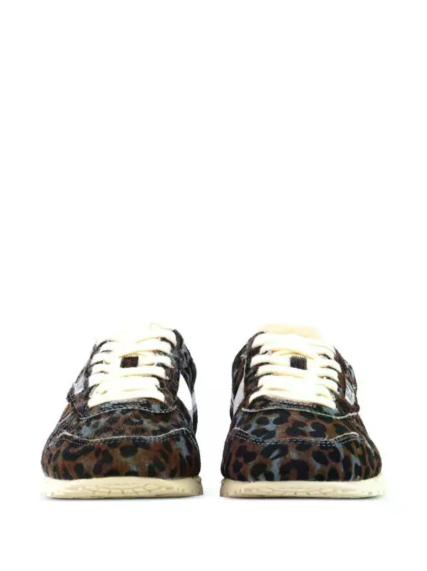 AUTRY Windspin Leopard-print Sneakers - Grey