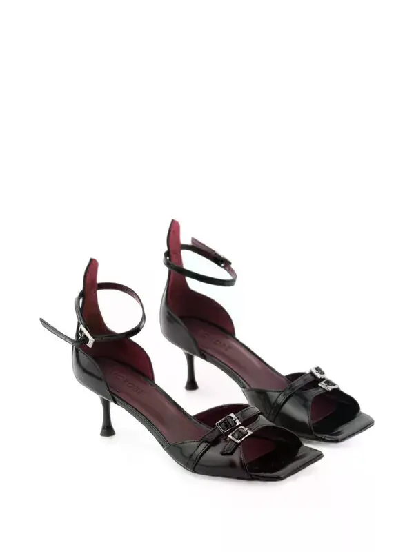 MOROBÉ Annie Double-buckle Heeled Sandals