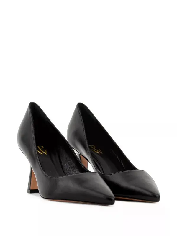 PAUL WARMER Kate Pointed-toe Leather Pumps
