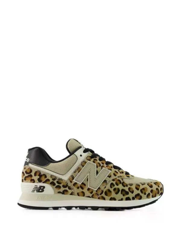 NEW BALANCE 574 Leopard-print Sneakers