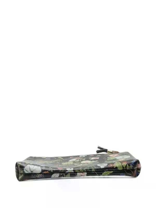 Gucci Flora Busta Grande Bamboo Clutch Bag