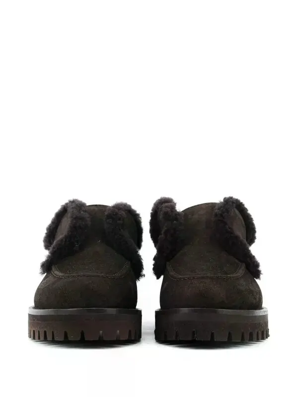 LE SILLA Yacht Shearling-trim Loafers
