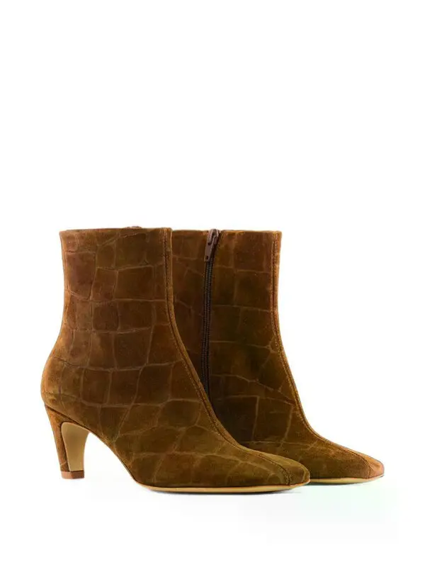 Elena Iachi Croc-effect Ankle Boots