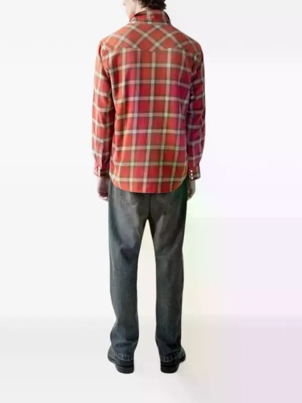 CARTER YOUNG Plaid Flannel Western Shirt