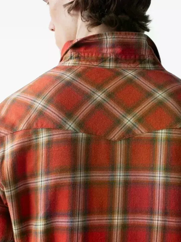CARTER YOUNG Plaid Flannel Western Shirt