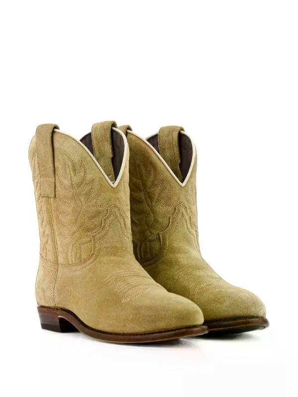 PAUL WARMER Kansas Leather Cowboy Boots