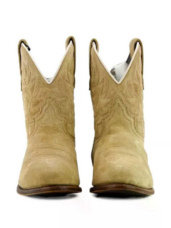 PAUL WARMER Kansas Leather Cowboy Boots