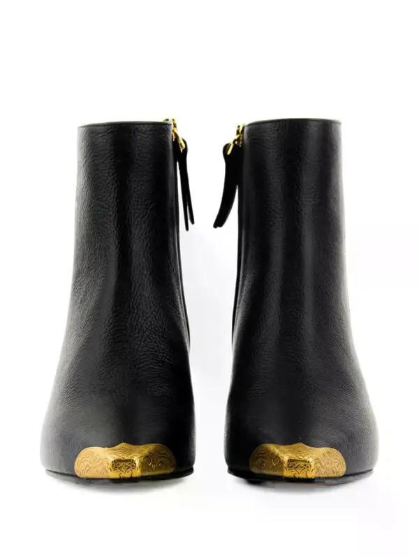 Roberto Festa Engraved Metal-tip Ankle Boots