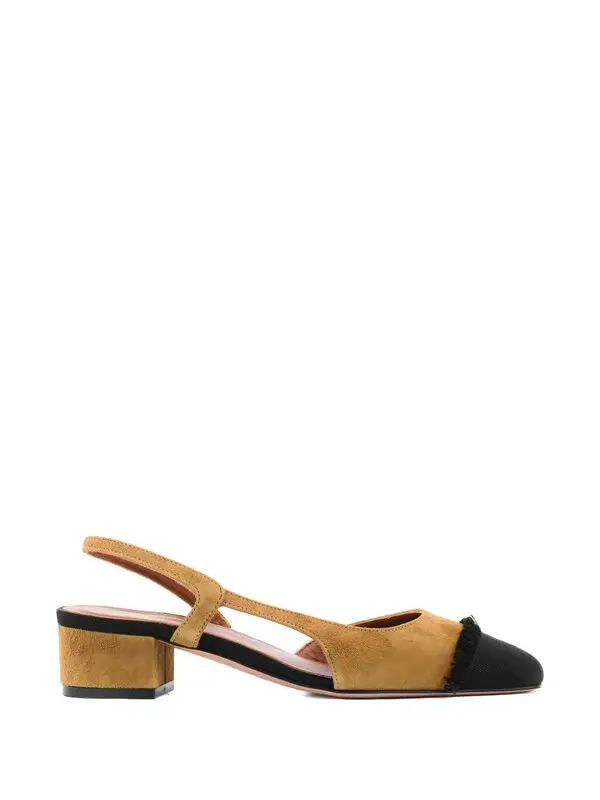 PAUL WARMER Loulou Slingback Pumps - Brown