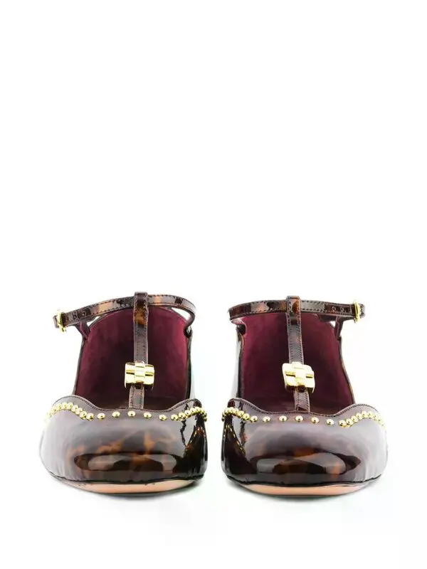 MOROBÉ Florence Studded T-bar Pumps