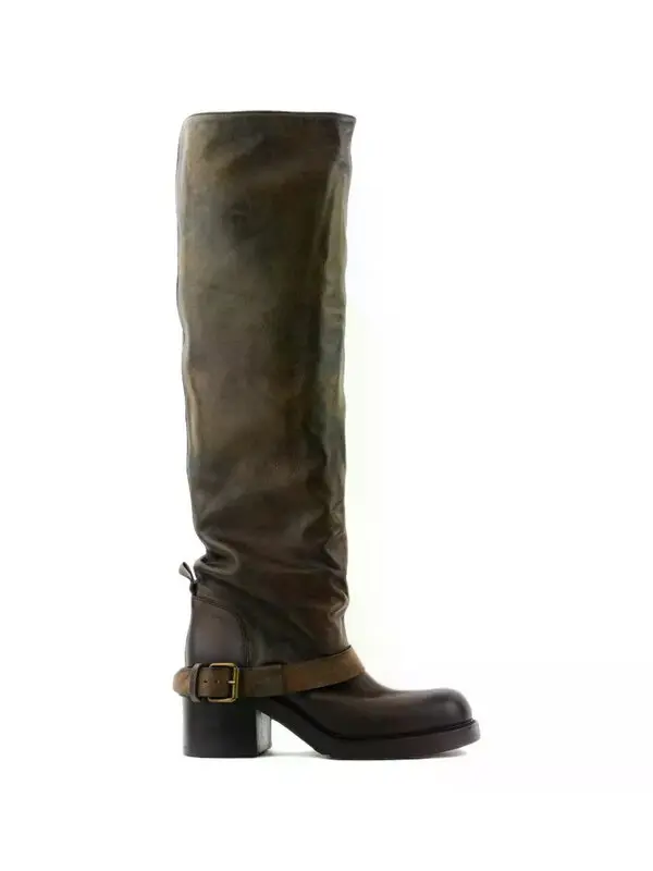 Elena Iachi Buckle-strap Knee-high Boots