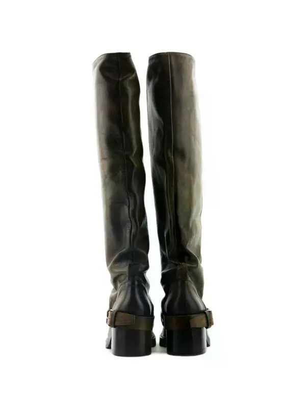 Elena Iachi Buckle-strap Knee-high Boots