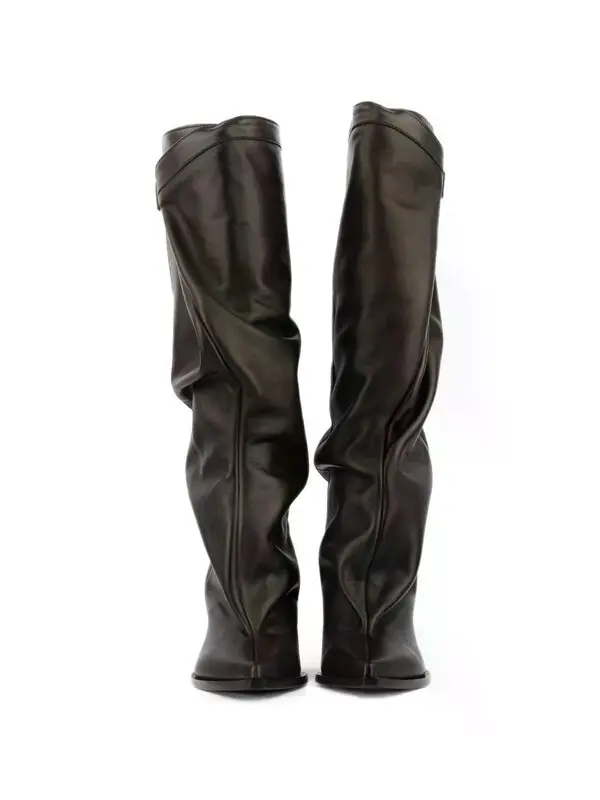 Elena Iachi Slouchy Buckle-strap Boots