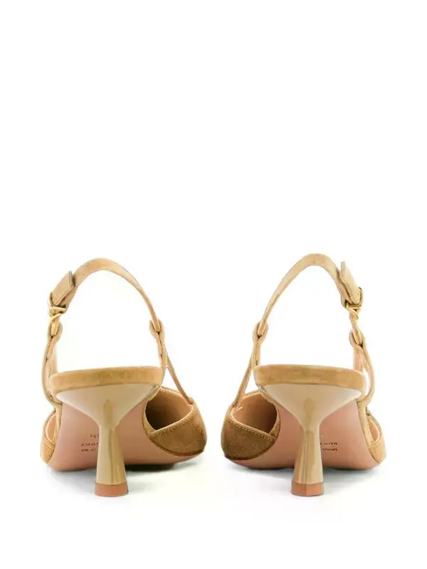 PAUL WARMER Shii Suede Slingback Pumps