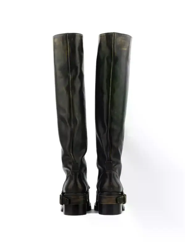 Elena Iachi Buckled Leather Boots