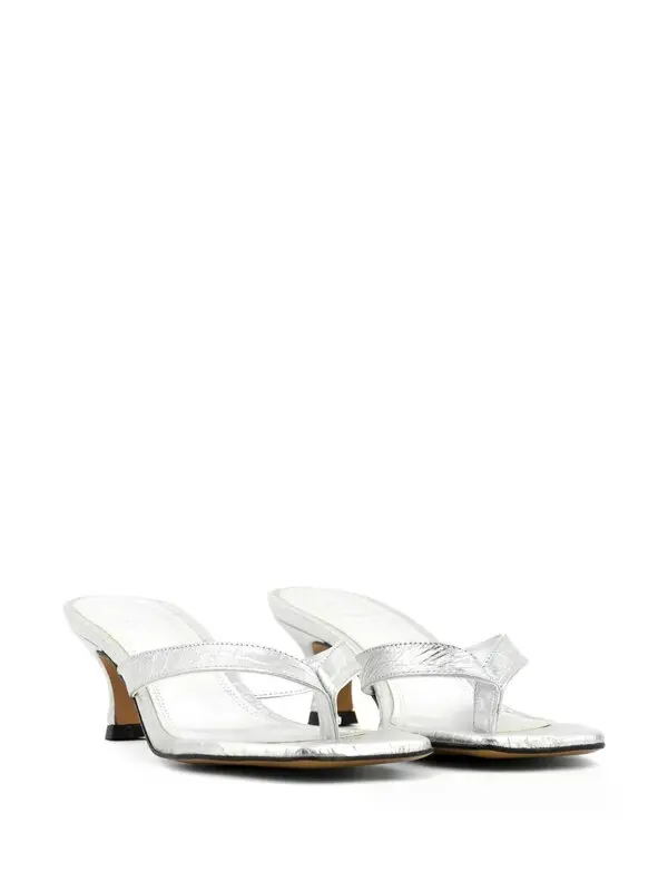 TORAL SHOES Rocio Croc-effect Leather Heeled Sandals