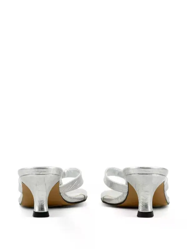 TORAL SHOES Rocio Croc-effect Leather Heeled Sandals