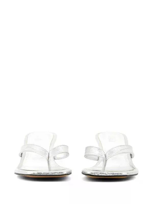 TORAL SHOES Rocio Croc-effect Leather Heeled Sandals
