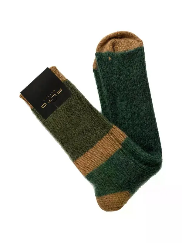 ALTO MILANO Clara Striped Socks