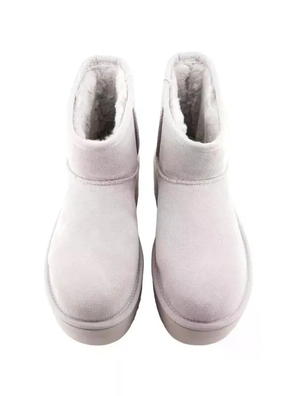 UGG Classic Mini Platform Calf Suede Boots - Grey