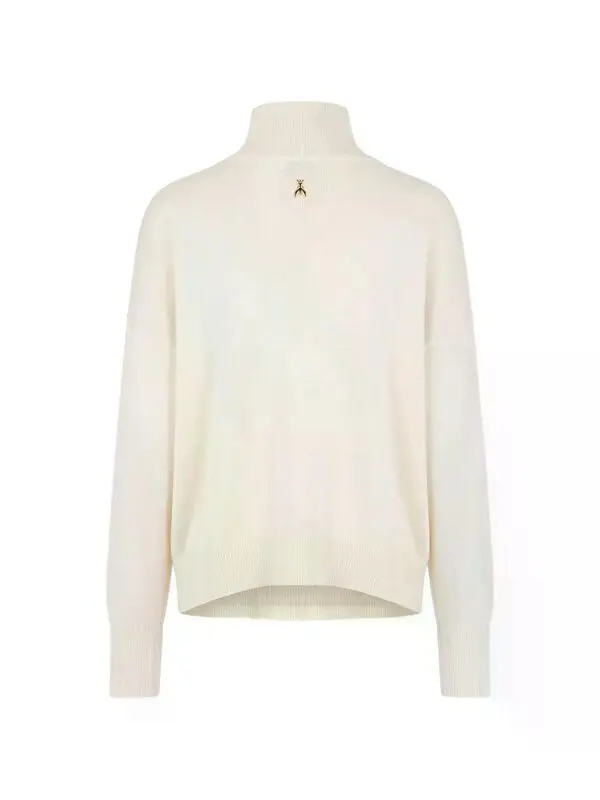 Patrizia Pepe High-neck Logo-plaque Sweater