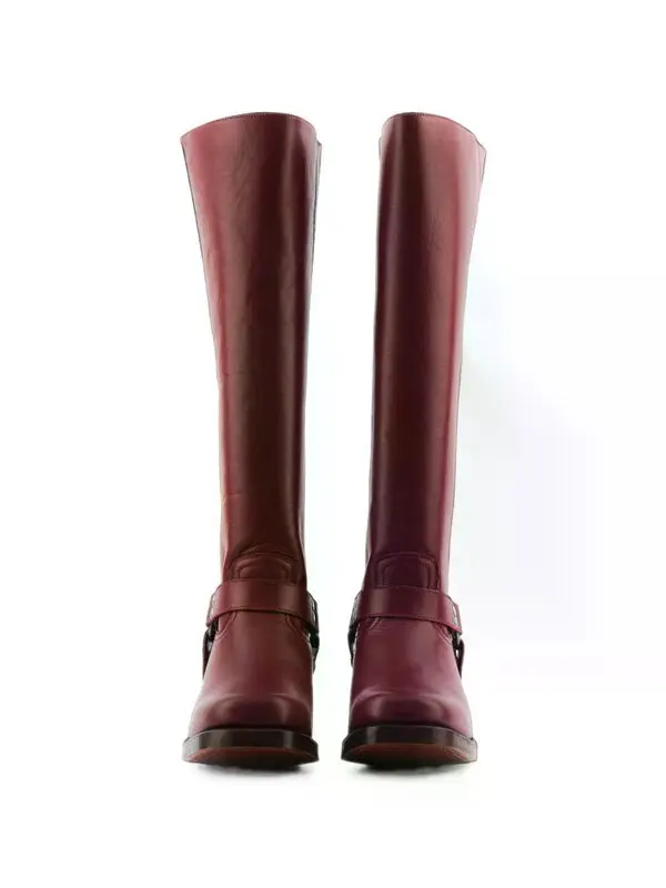 PAUL WARMER Harness-detail Biker Boots