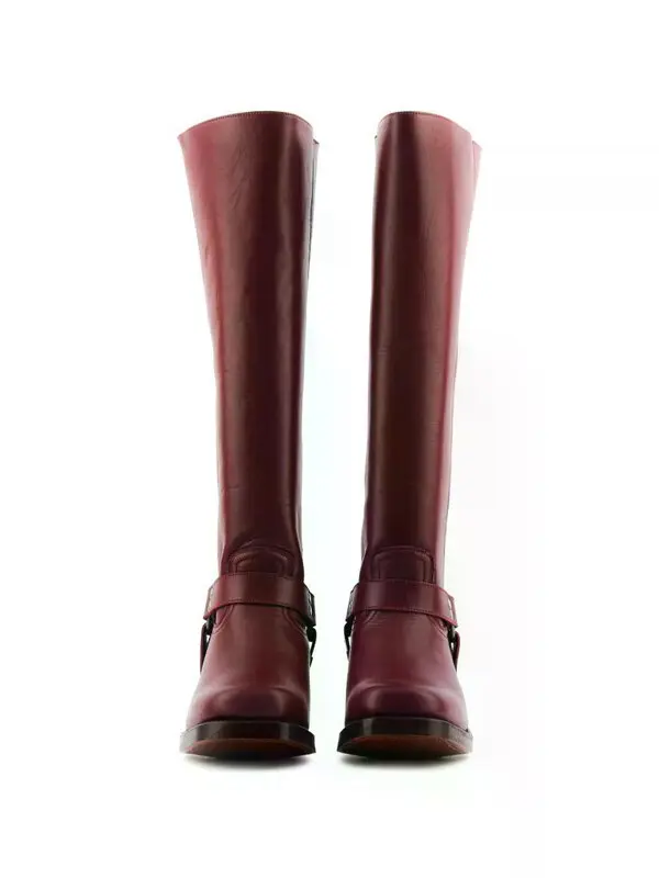 PAUL WARMER Harness-detail Biker Boots