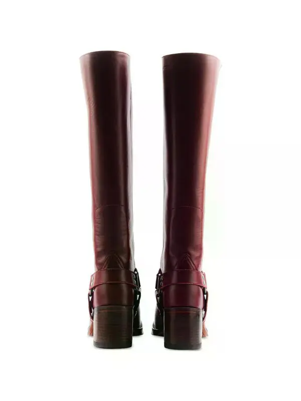 PAUL WARMER Harness-detail Biker Boots