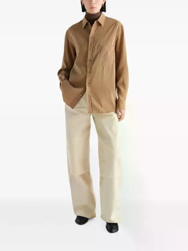 LEMAIRE Straight Shirt In Dry Silk