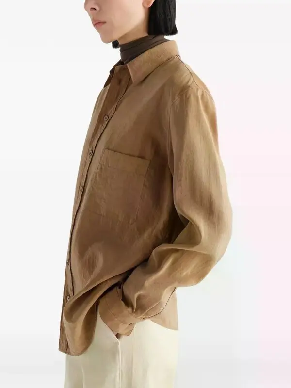 LEMAIRE Straight Shirt In Dry Silk