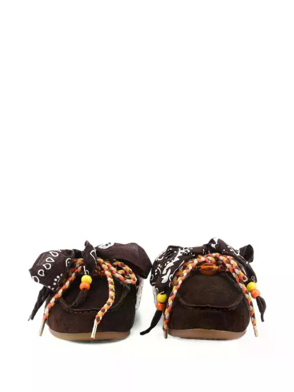 TORAL SHOES Blanche Shearling-lined Suede Mules