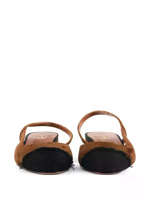 PAUL WARMER Loulou Suede Slingback Pumps