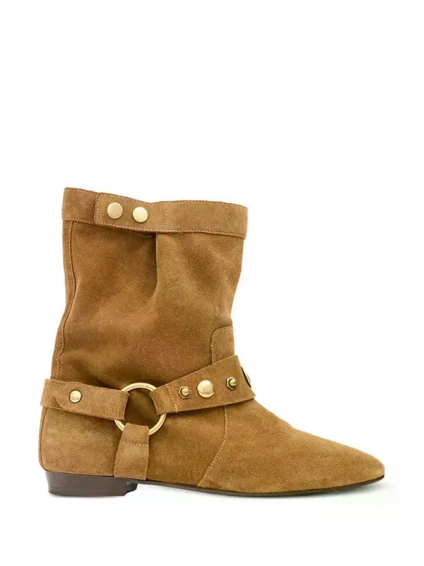 Isabel Marant Étoile Stania Stud-embellished Boots - Brown