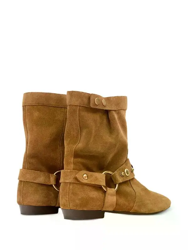 Isabel Marant Étoile Stania Stud-embellished Boots - Brown