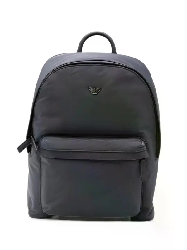 EMPORIO ARMANI Logo-plaque Zip-fastening Backpack