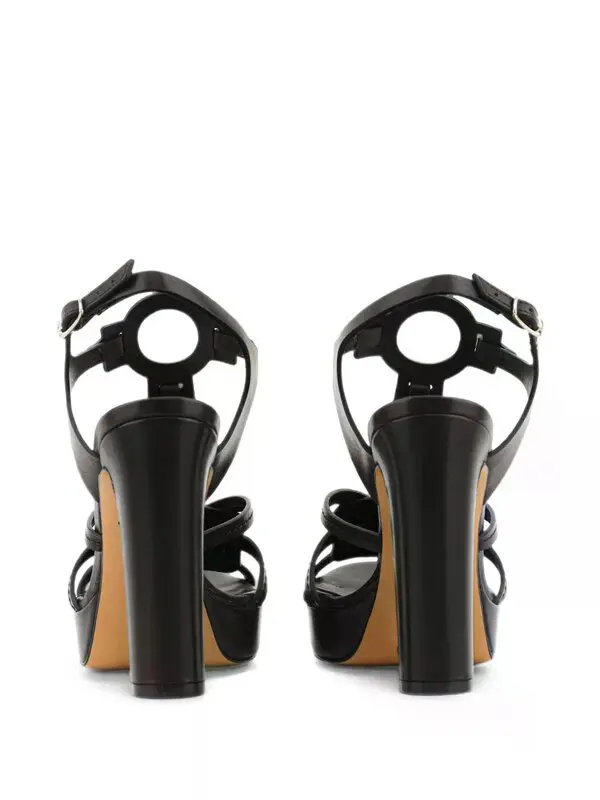 PAUL WARMER Paris Leather Heeled Sandals