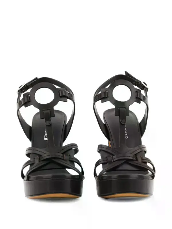 PAUL WARMER Paris Leather Heeled Sandals