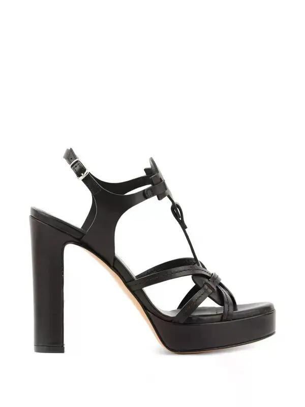 PAUL WARMER Paris Leather Heeled Sandals