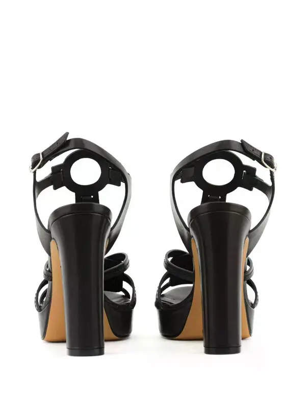PAUL WARMER Paris Leather Heeled Sandals