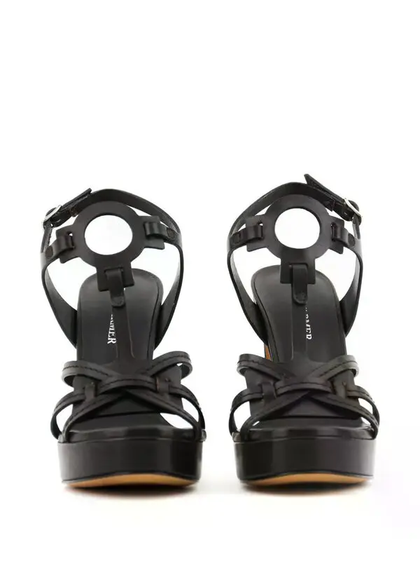 PAUL WARMER Paris Leather Heeled Sandals