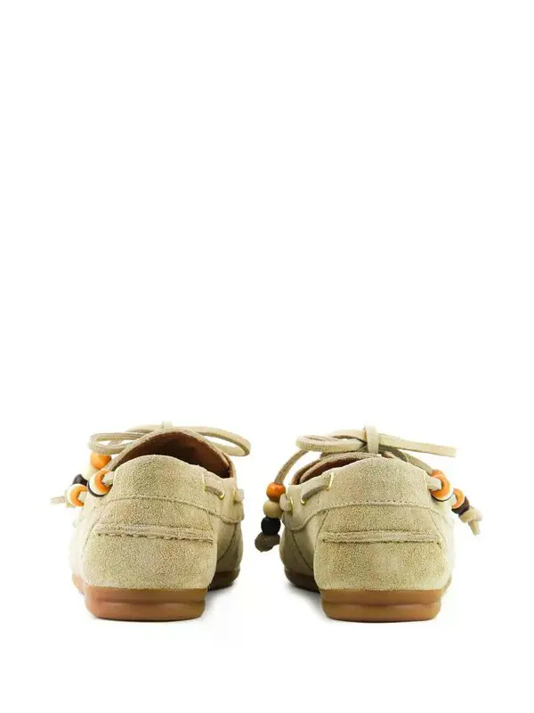 TORAL SHOES Anahi Fringe-detail Beaded Boat Shoes