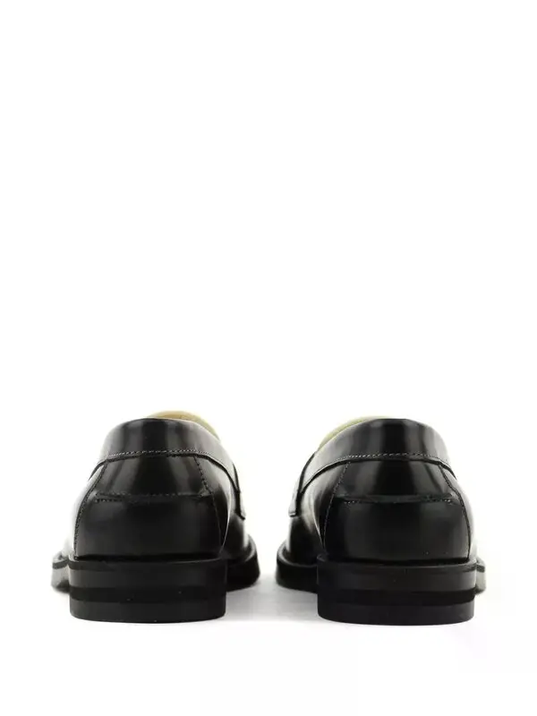 DUKE + DEXTER Graphic-print Leather Loafers