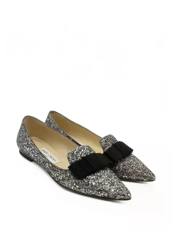 JIMMY CHOO Gala Bow Loafers