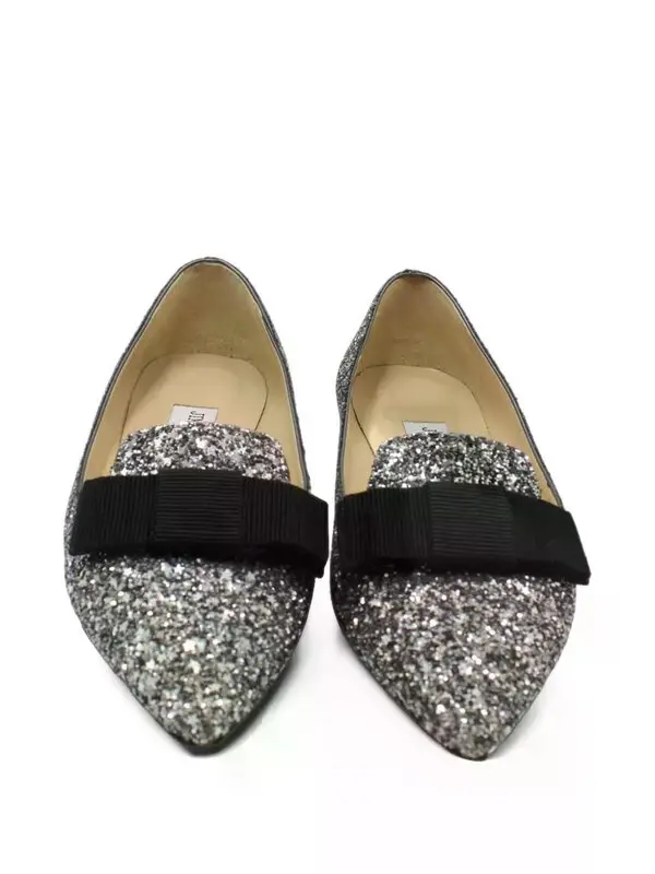 JIMMY CHOO Gala Bow Loafers