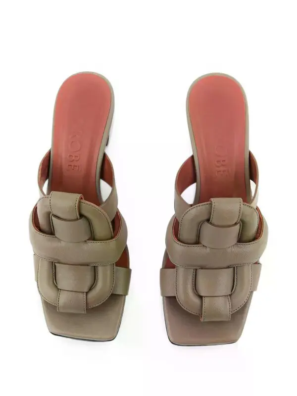 MOROBÉ Romy Intertwined-leather Heeled Sandals