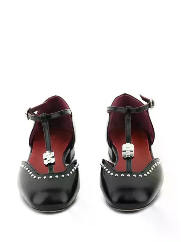 MOROBÉ Florinne 01 Studded T-bar Ballet Flats