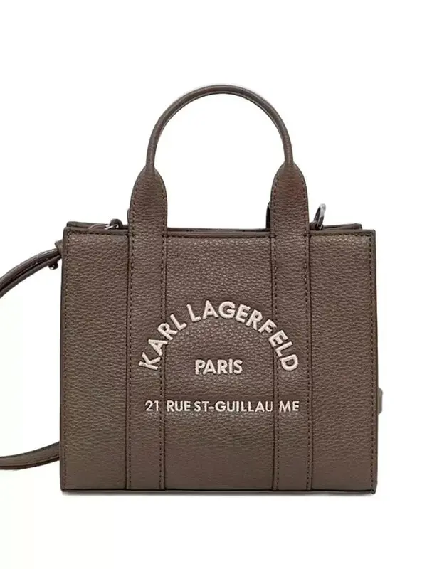 Karl Lagerfeld Mini Rue St-guillaume Logo-embroidered Tote Bag