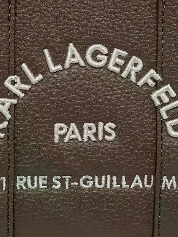 Karl Lagerfeld Mini Rue St-guillaume Logo-embroidered Tote Bag