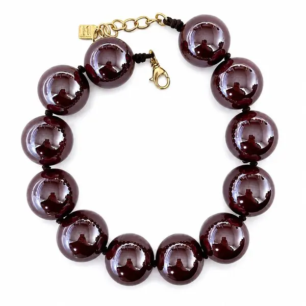 MICHAEL NASH JEWELRY Lucy Chocolate Gumball Necklace