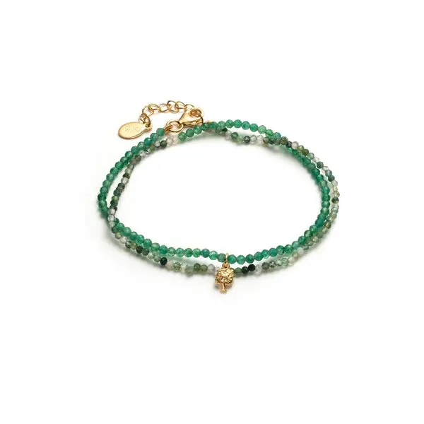 WITH LOVE DARLING Tree Of Life Crystal Wrap Bead Bracelet